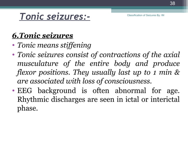 Classification of Seizures by ILAE | PPT