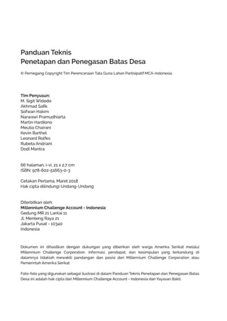 Pemetaan Batas Desa | PDF