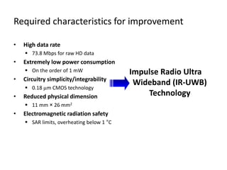 Medical sensing, localization, and communications usingultra wideband ...