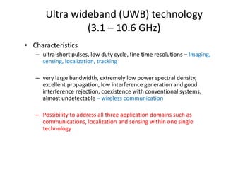 Medical sensing, localization, and communications usingultra wideband ...