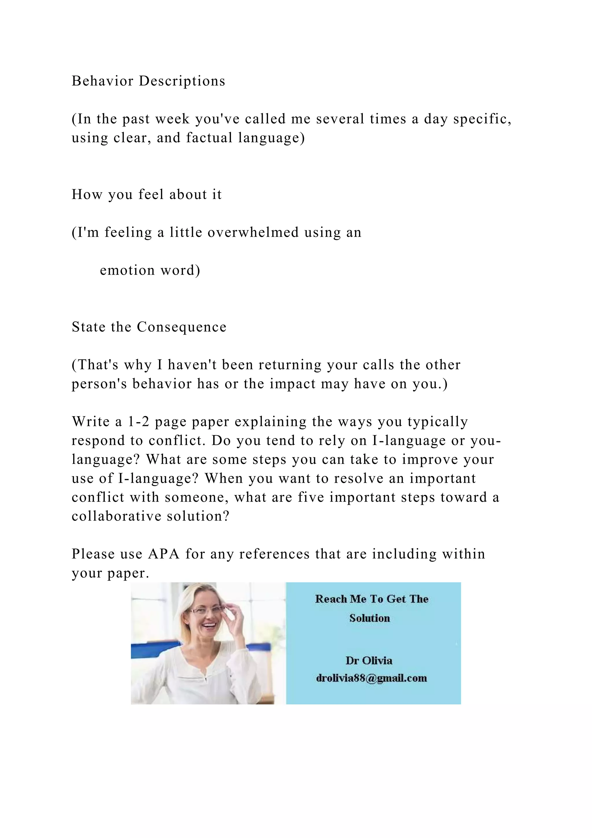 I Language vs. You languageThere are two differences between | DOCX