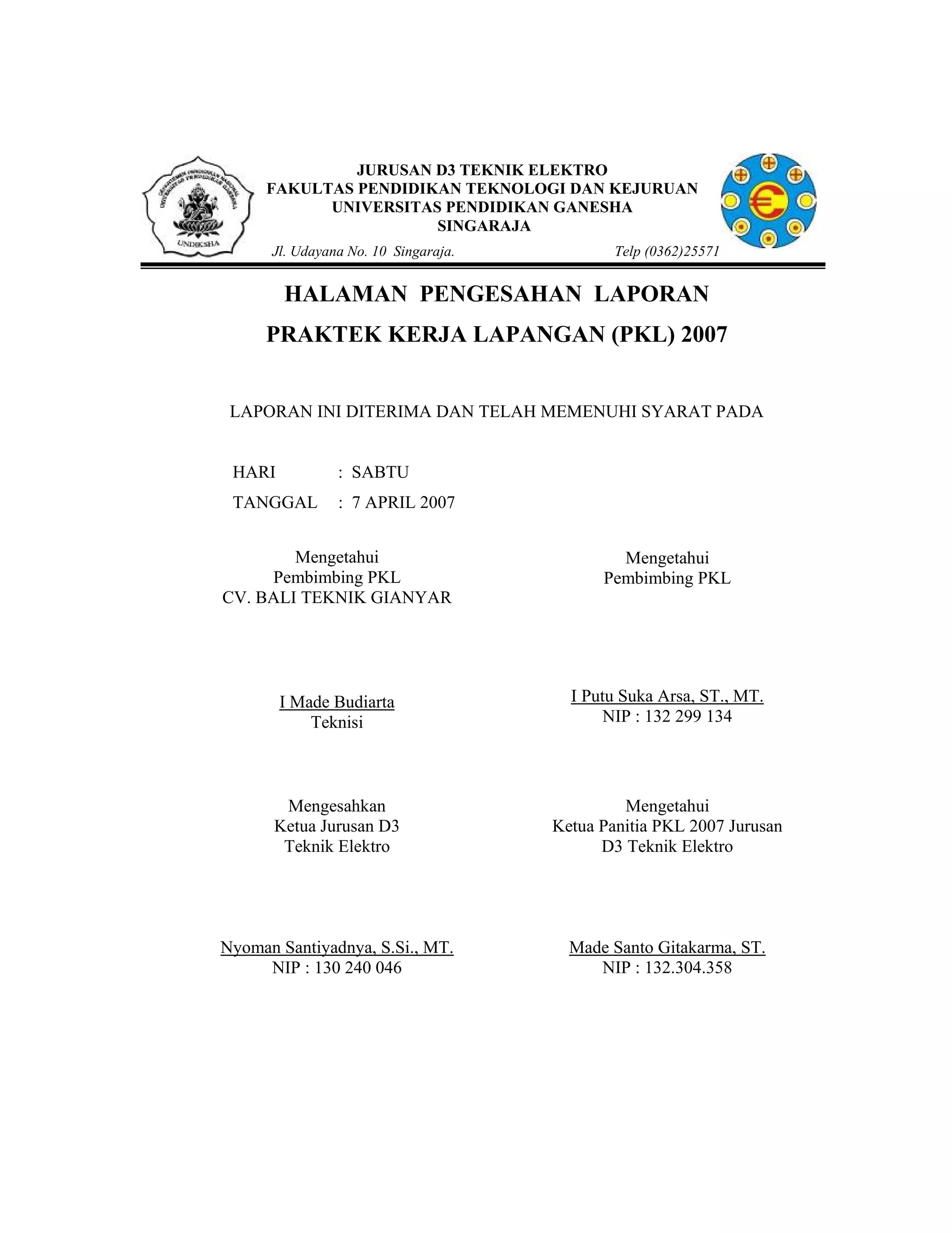 I laporan praktek_kerja_lapangan_jurusan | PDF