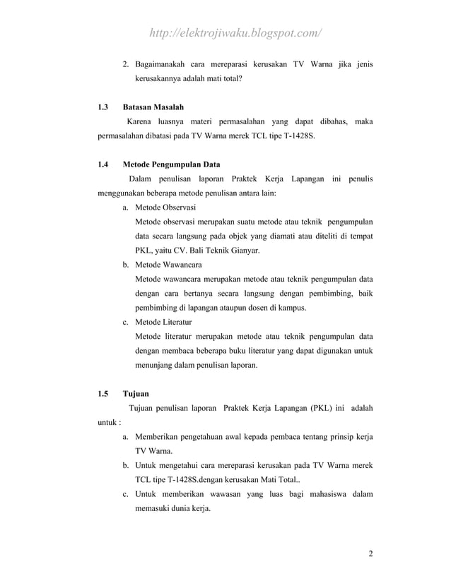 I laporan praktek_kerja_lapangan_jurusan | PDF