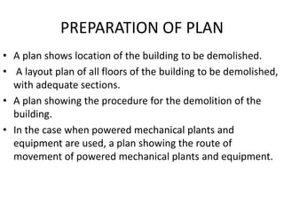 Ila's ppt on demolition | PPT