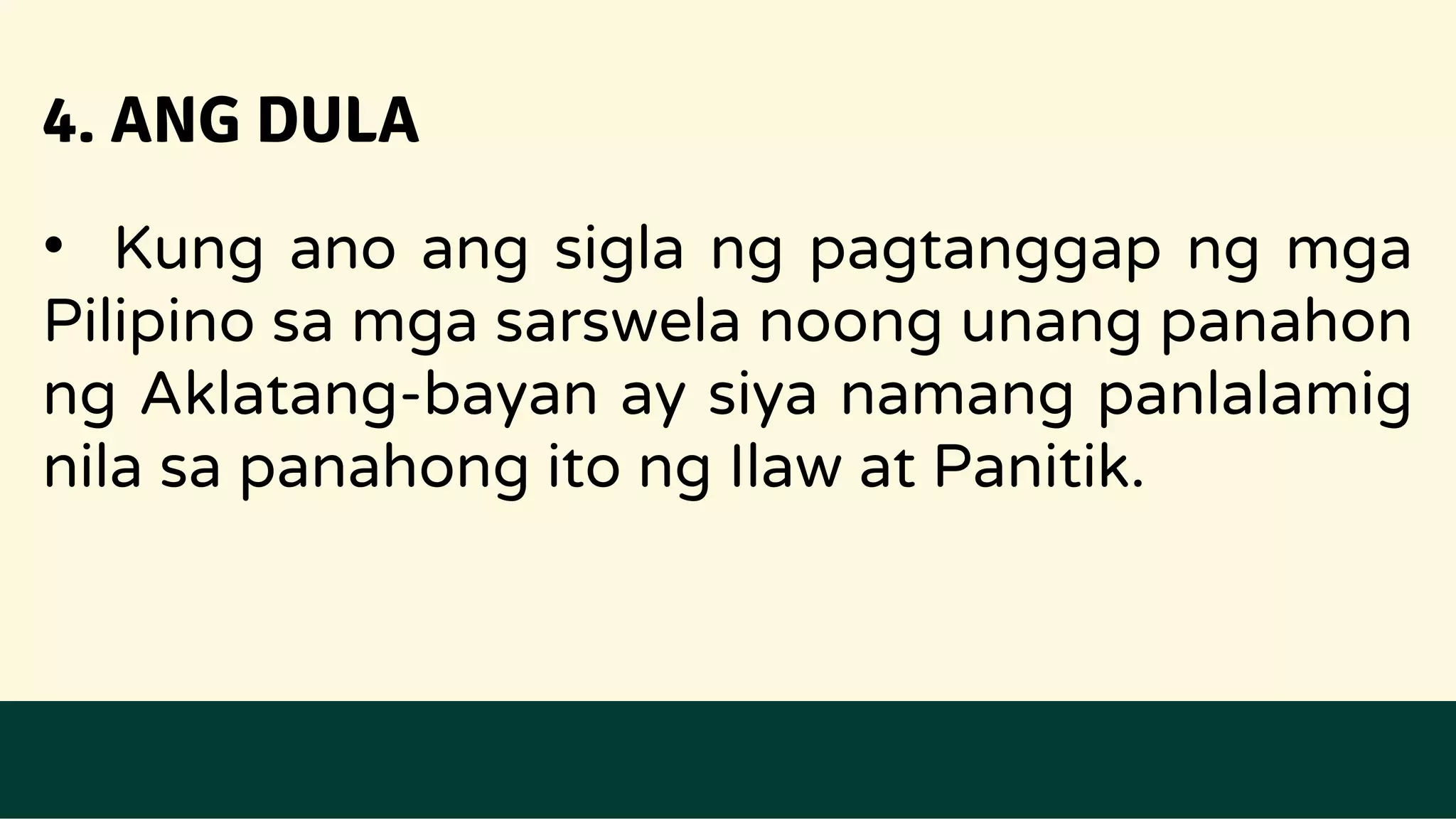 PANAHON NG ILAW AT PANITIK (1922-1934) | PDF