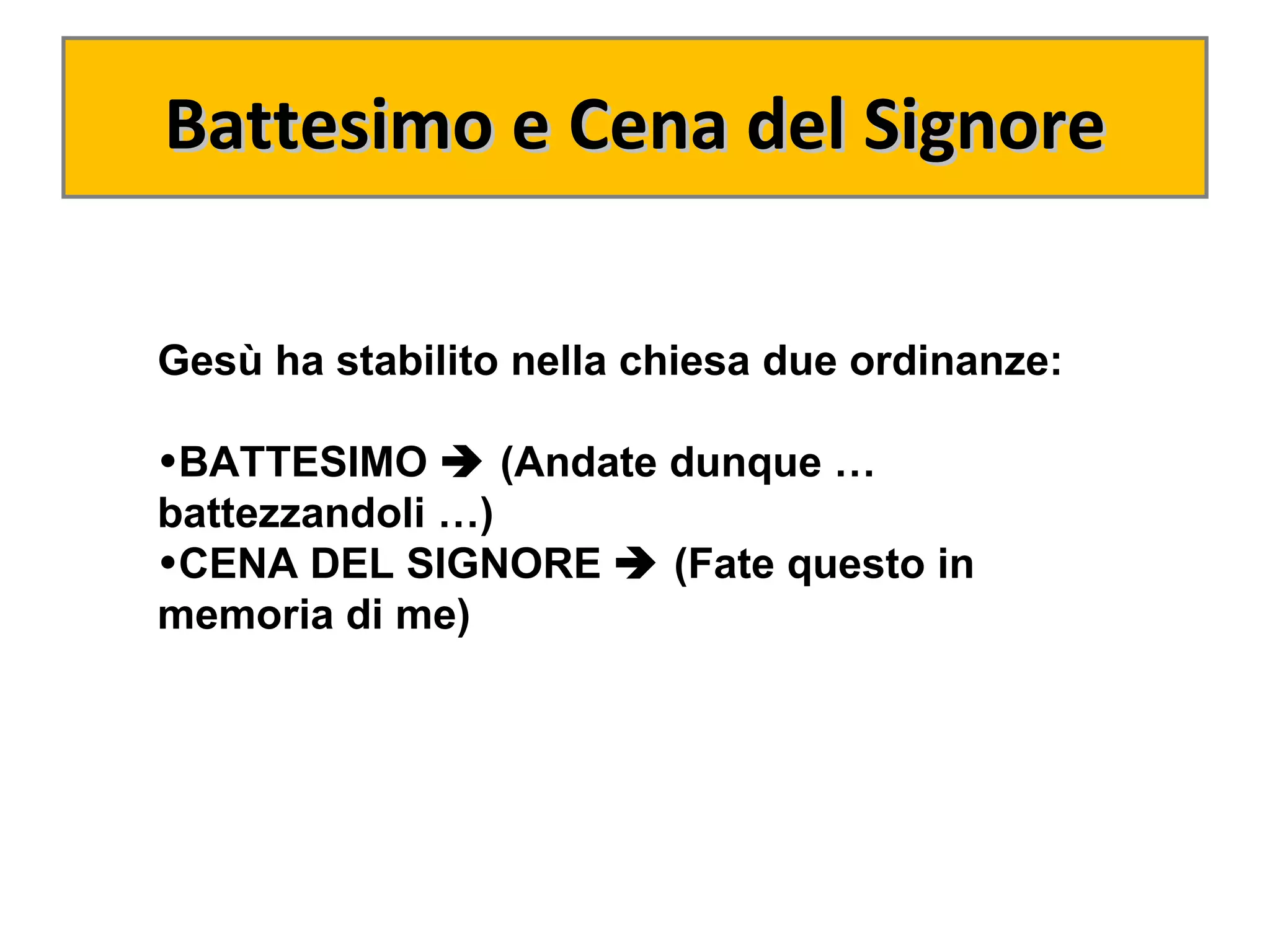 Il battesimo cristiano | PPT