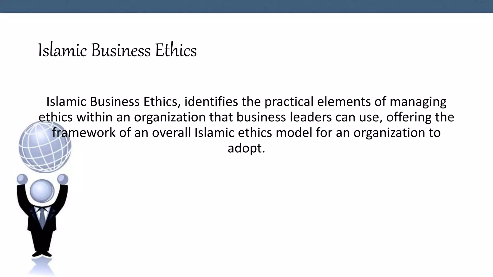 Business ethics in Islam | PPTX