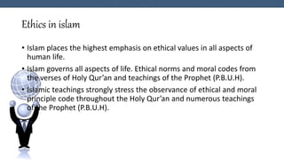 Business ethics in Islam | PPTX