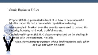 Business ethics in Islam | PPTX