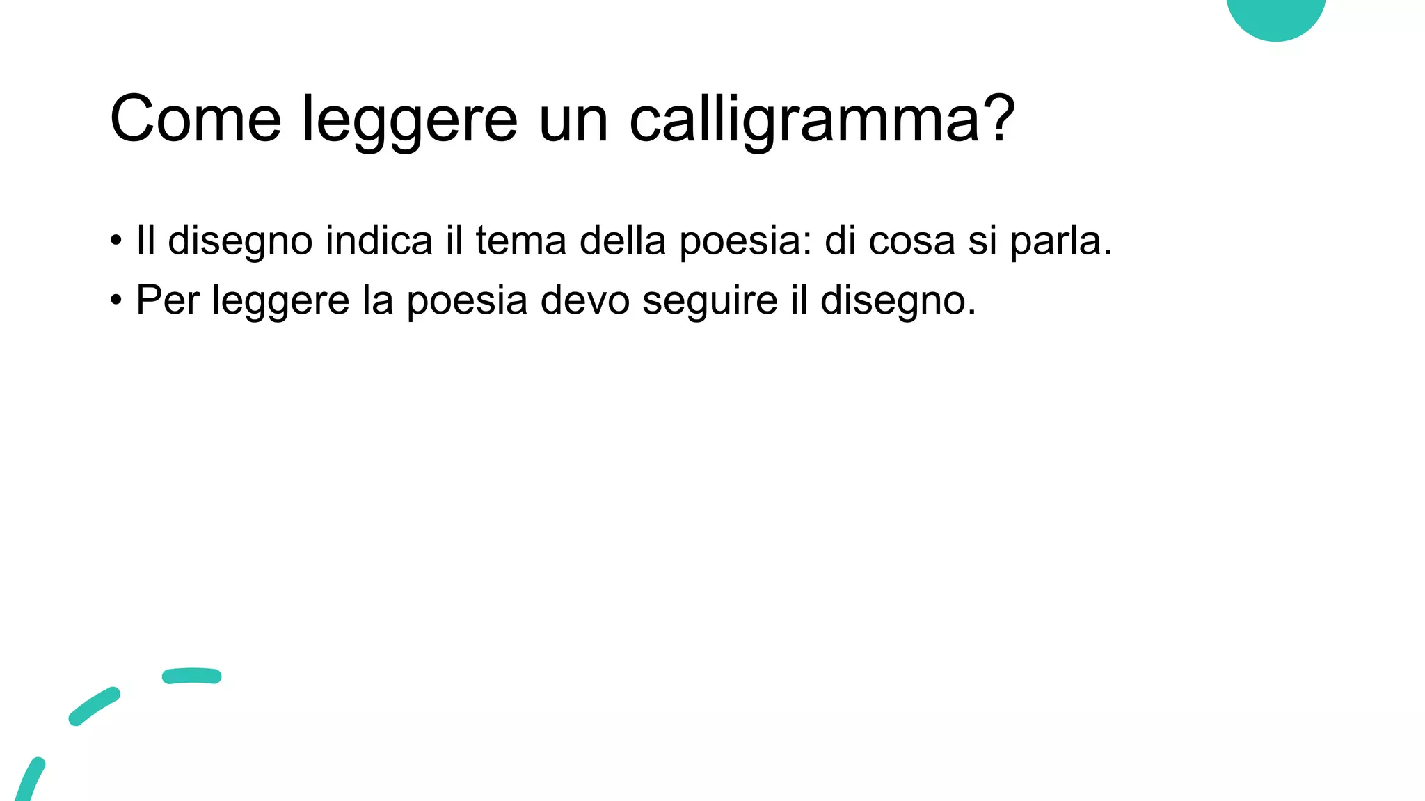 Il calligramma. Spiegazione ed esempi. | PPSX