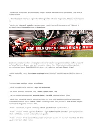 Il cervellone paul dessanti in tour per la sardegna | PDF