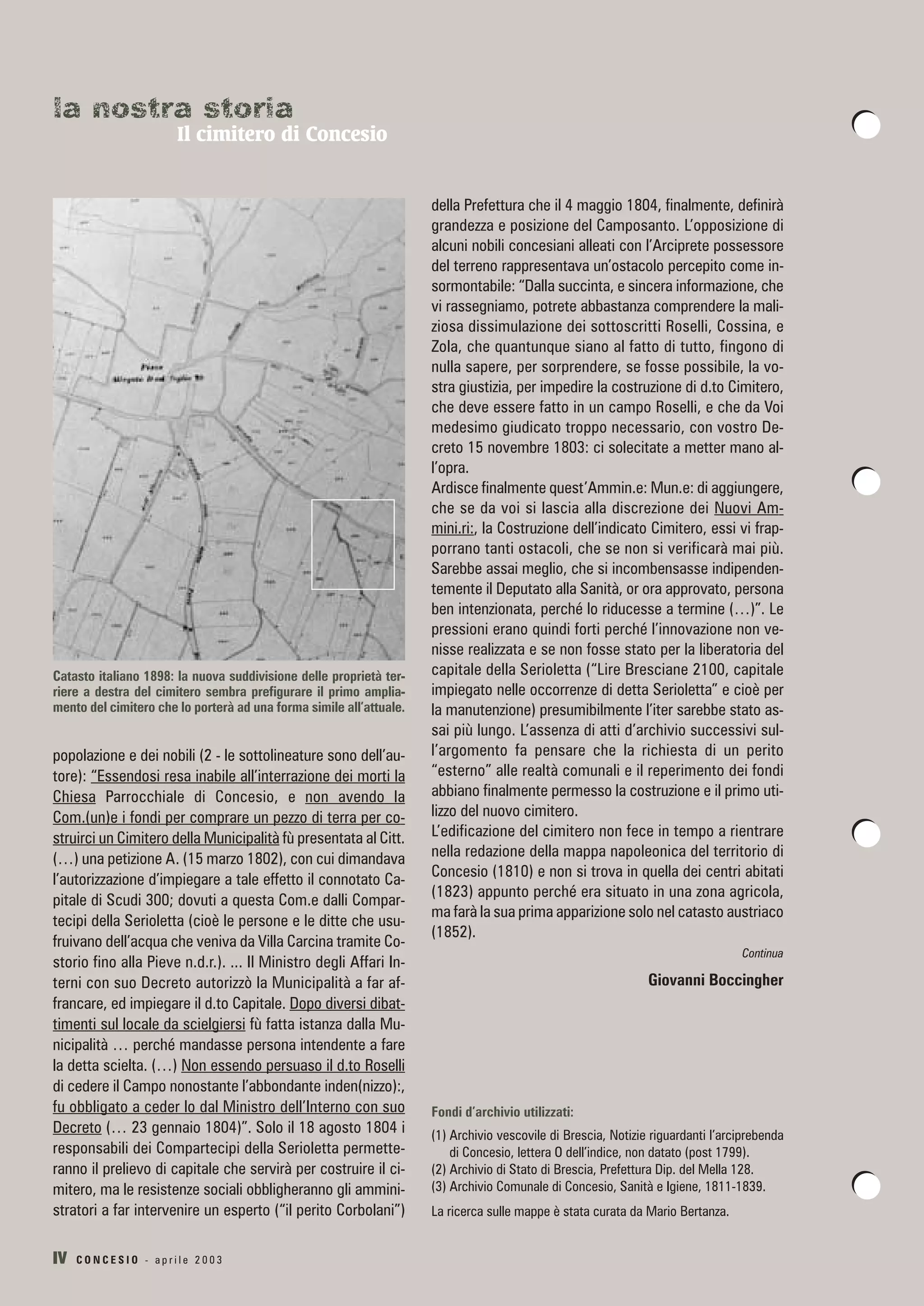 Il cimitero di Concesio | PDF