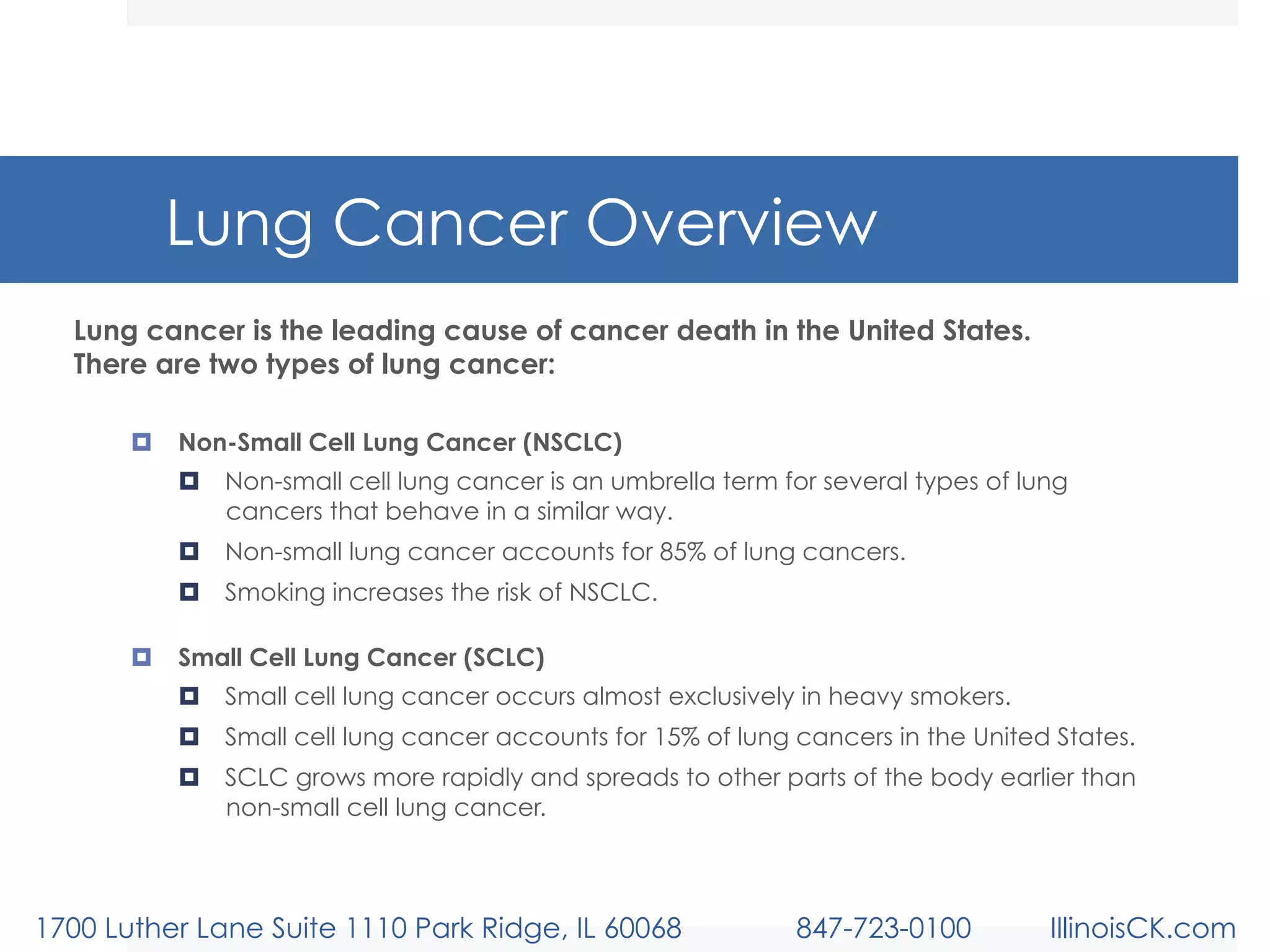Stages of Lung Cancer | PDF