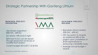 International Lithium Presentation December 2017 - Lithium Royalty And ...