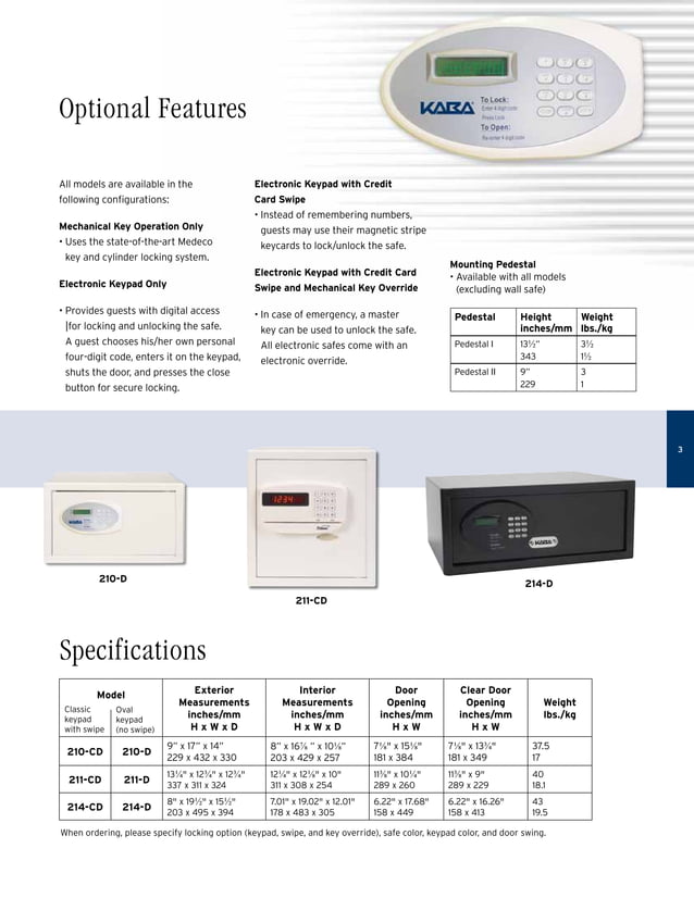 Ilco in-room-safes | PDF