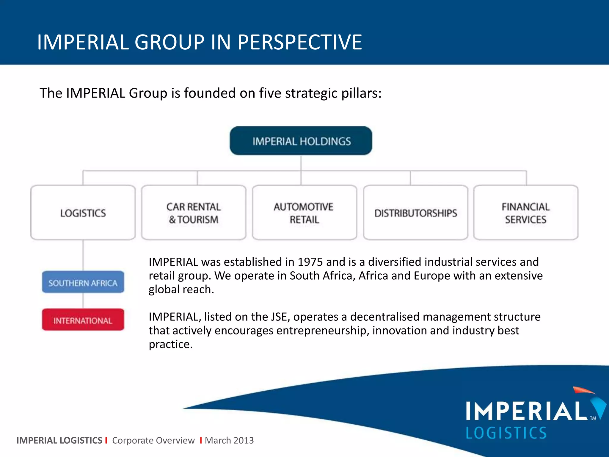 IMPERIAL Logistics Company Overview | PPTX