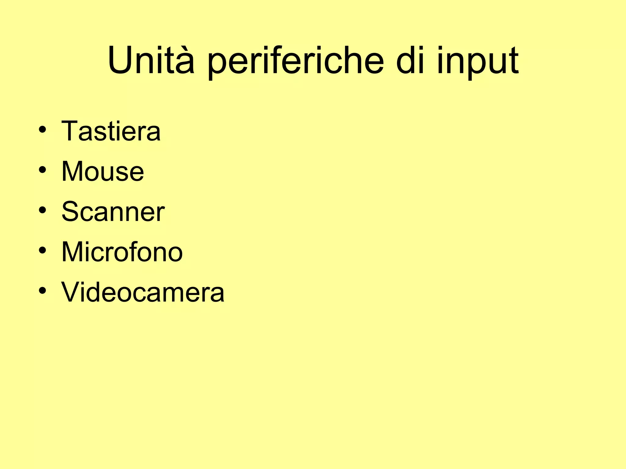 Il computer.ppt prova | PPT | Computer Peripherals | Computing