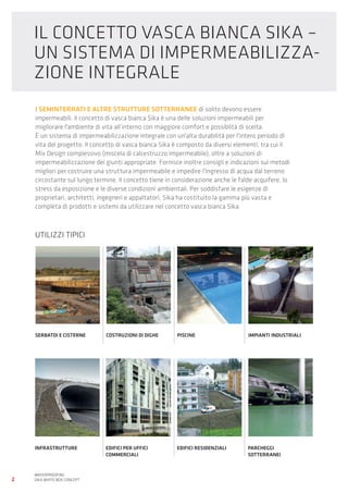 Il concetto vasca bianca SIKA - EMC ENTE MEDITERRANEO CALCESTRUZZO | PDF