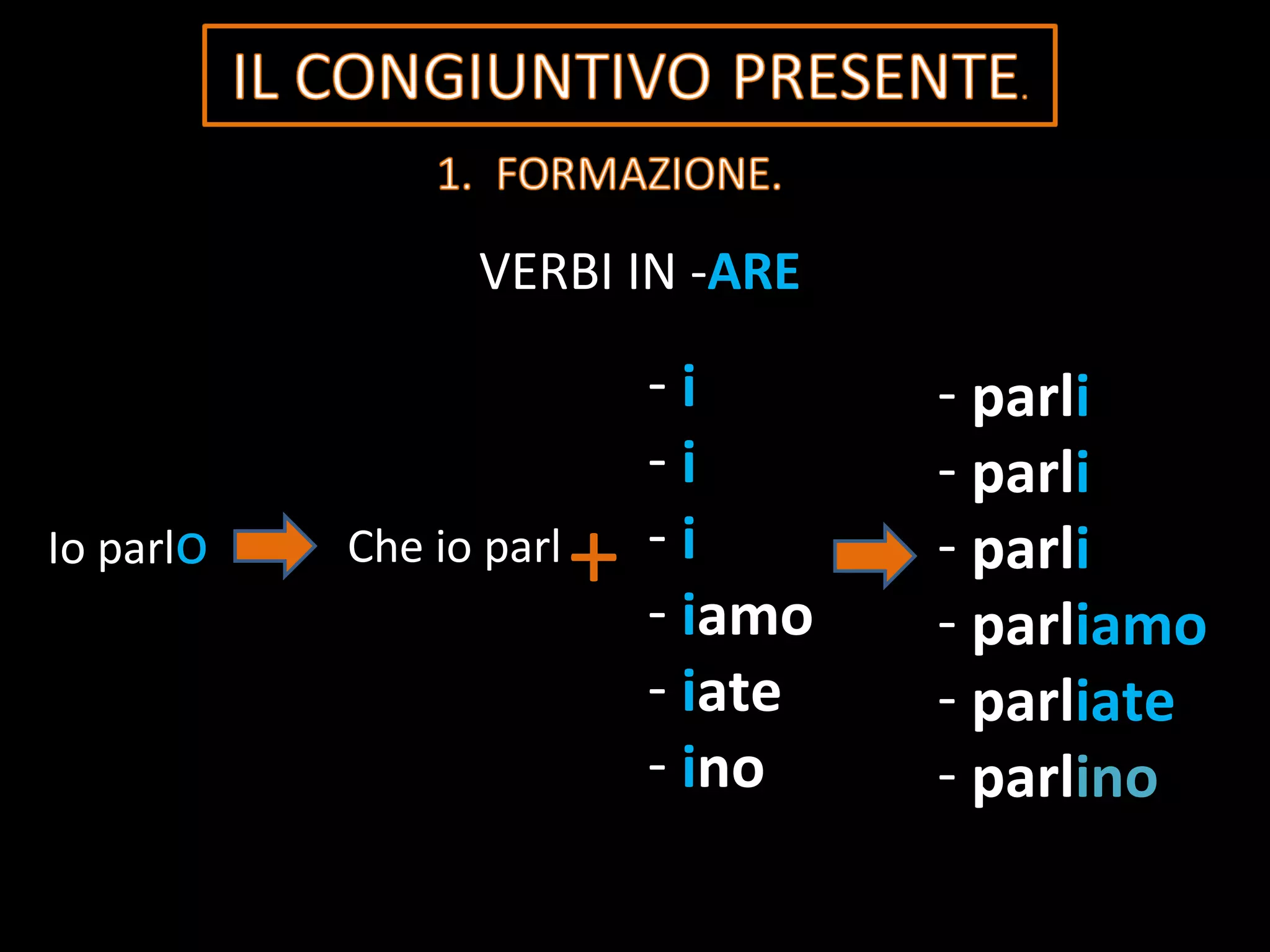 Il congiuntivo presente | PPT
