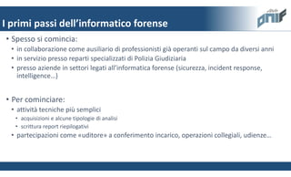 Il consulente tecnico di informatica forense | PDF
