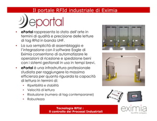 Il controllo dei processi industriali con la tecnologia rfid | PPT