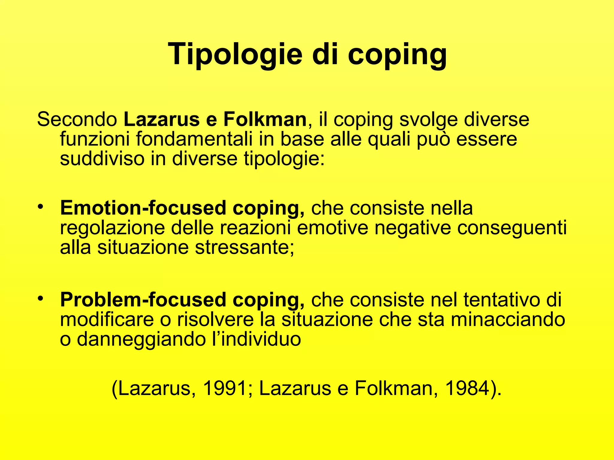 Il coping lezione | PPT