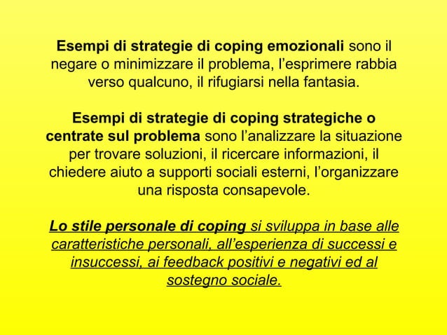 Il coping lezione | PPT