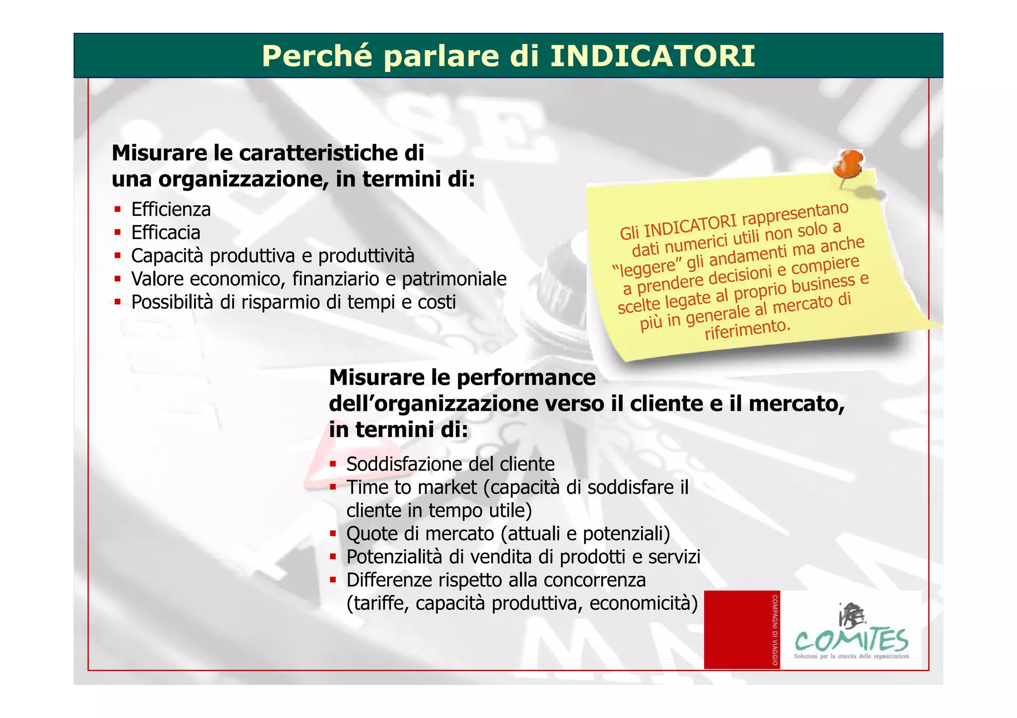 Il cruscotto degli indicatori per governare l'impresa | PDF | Business ...