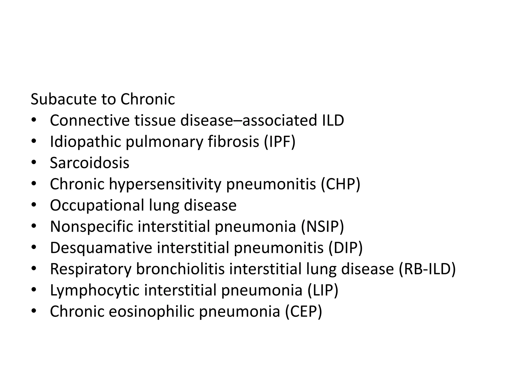 Interstitial Lung Disease | PPTX