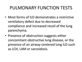 Interstitial Lung Disease | PPTX