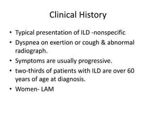 Interstitial Lung Disease | PPTX