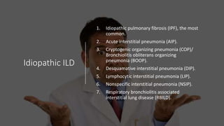 Interstitial Lung Disease | PPTX