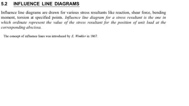 Influence line diagram of structure Analysis II | PPTX | Physics | Science