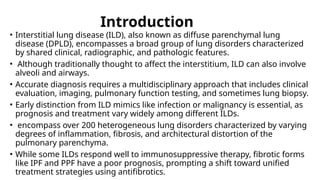 Interstitial Lung Disease - Classification, | PPTX