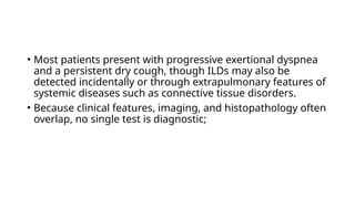 Interstitial Lung Disease - Classification, | PPTX