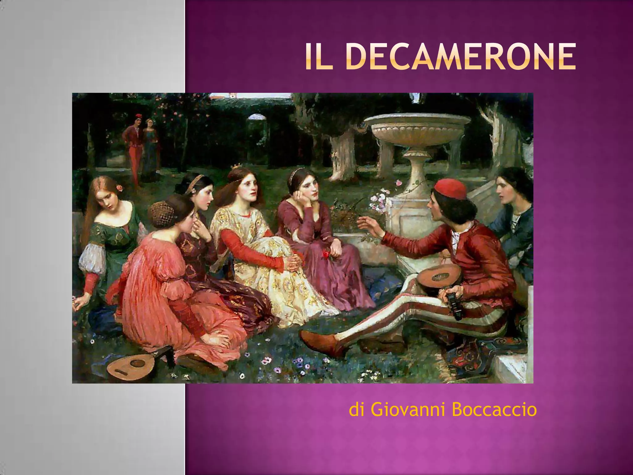 IL DECAMERONE -- sintesi | PPTX