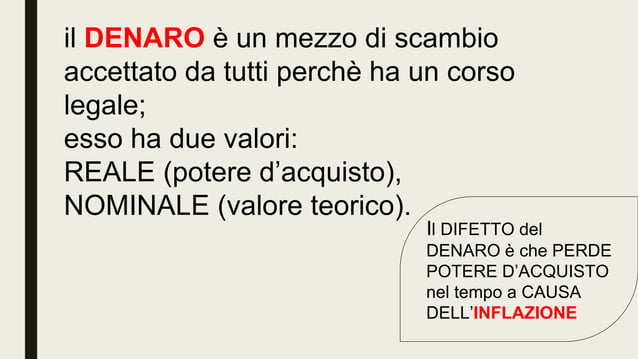 Il Denaro | PPTX