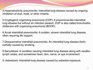 INTERSTITIAL LUNG DISEASE PHARMACY PRESENTATION | PPTX