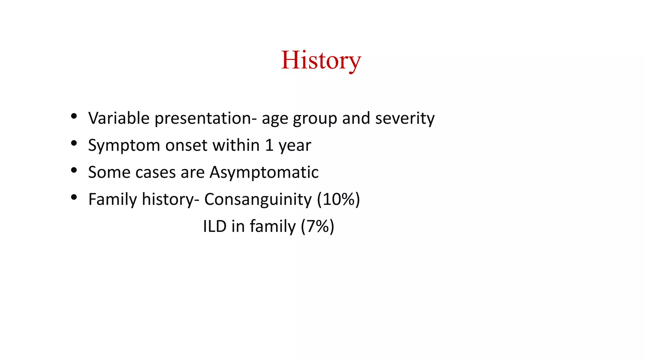 Childhood Interstitial lung disease (ILD) | PPTX