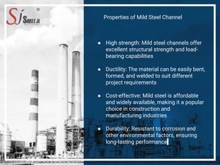 Mild Steel Channels | PPTX