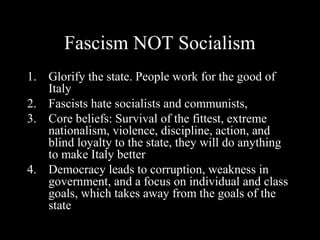 Il duce | PPT | Death, Injury, or Military Conflict | Sensitive Topics