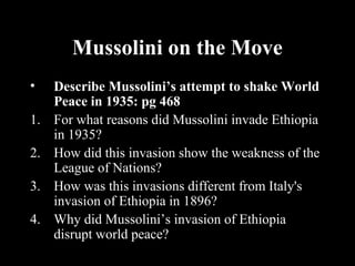 Il duce | PPT | Death, Injury, or Military Conflict | Sensitive Topics