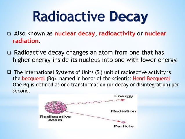 Detection of Radioactive Contamination | PPTX | Science