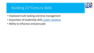 iLEAP Club- Benefits and Results | PPT