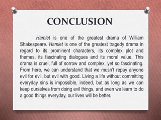 Tragedy Drama Analysis: Themes of William Shakespeare’s Hamlet | PPTX
