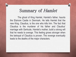 Tragedy Drama Analysis: Themes of William Shakespeare’s Hamlet | PPTX