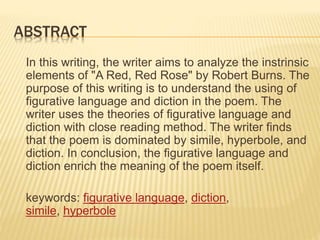 FIGURATIVE LANGUAGE AND DICTION ANALYSIS: SIMILE, HYPERBOLE, AND ...
