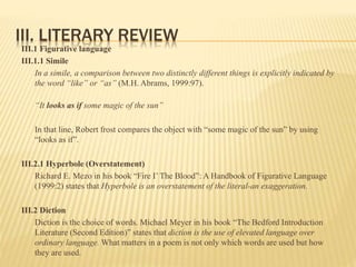 FIGURATIVE LANGUAGE AND DICTION ANALYSIS: SIMILE, HYPERBOLE, AND ...