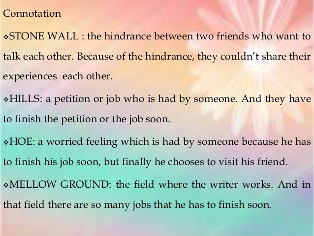 "A Time To Talk" by Robert Frost analysis