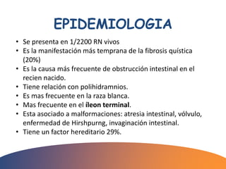 Ileo meconial | PPTX